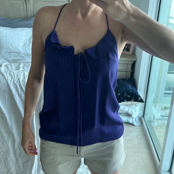 Alexander Wang | Tops | Alexander Wang Sz 4 Deep Purple 0 Silk ...